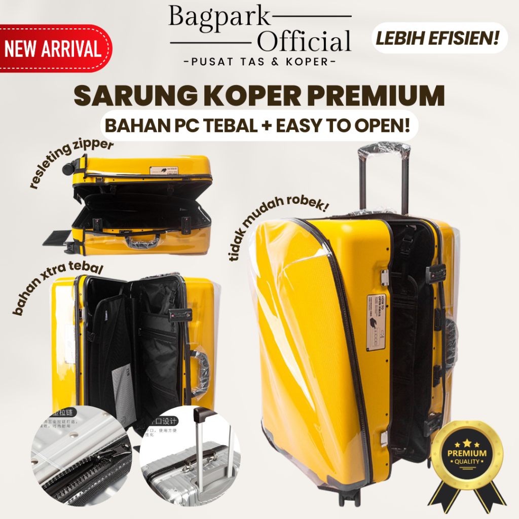 Jual ( LEBIH EFISIEN ) Sarung Koper PREMIUM Mika Plastik PC Tebal ...