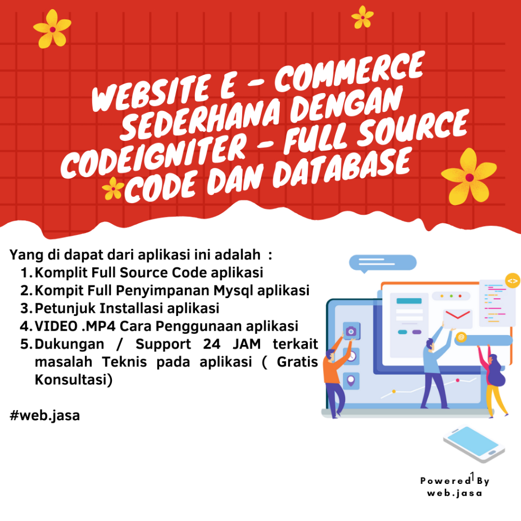 Jual Website E - Commerce Sederhana dengan Codeigniter Full Source | Shopee Indonesia