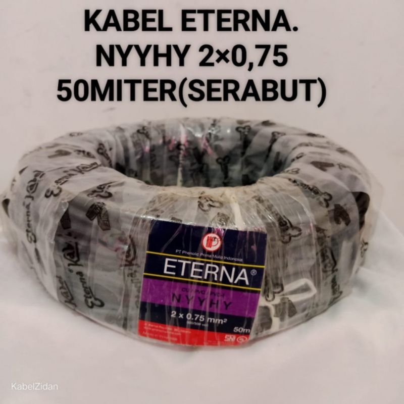 Jual eterna nyyhy 2x0,75 panjang 50miter | Shopee Indonesia