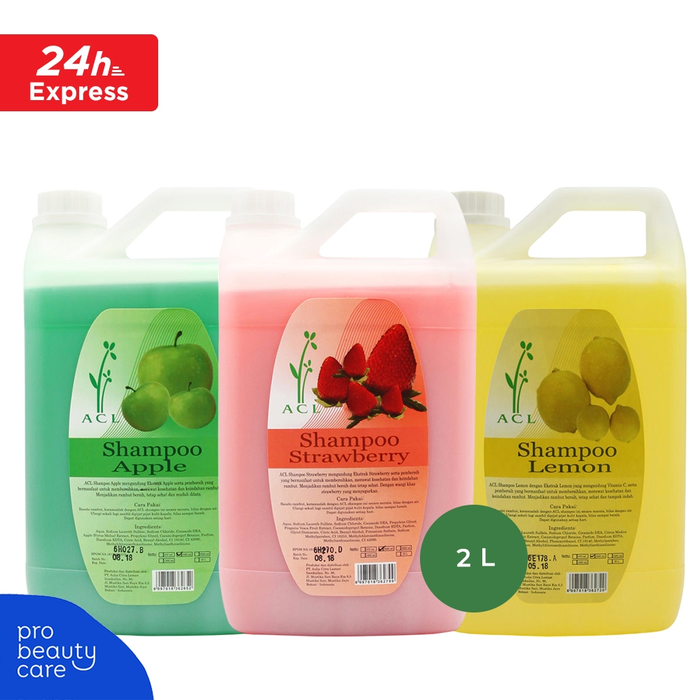 Jual ACL – Shampoo (2000 ml) - Apple Strawberry Lemon Shampo | Shopee Indonesia