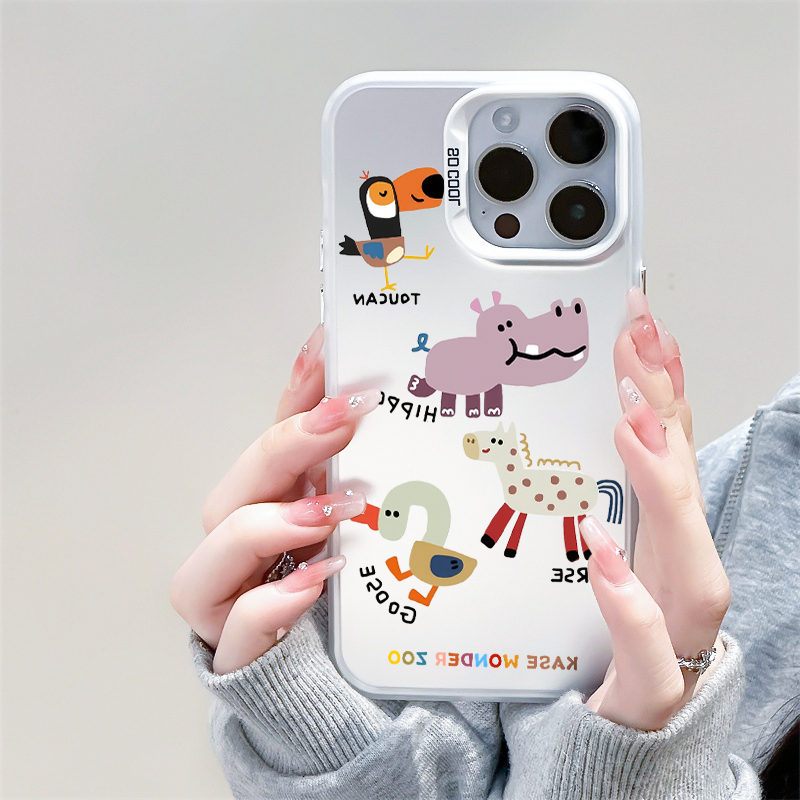 Jual Kartun Hewan motif Hologram Casing iPhone 11 13 15 14 12 Pro Max ...