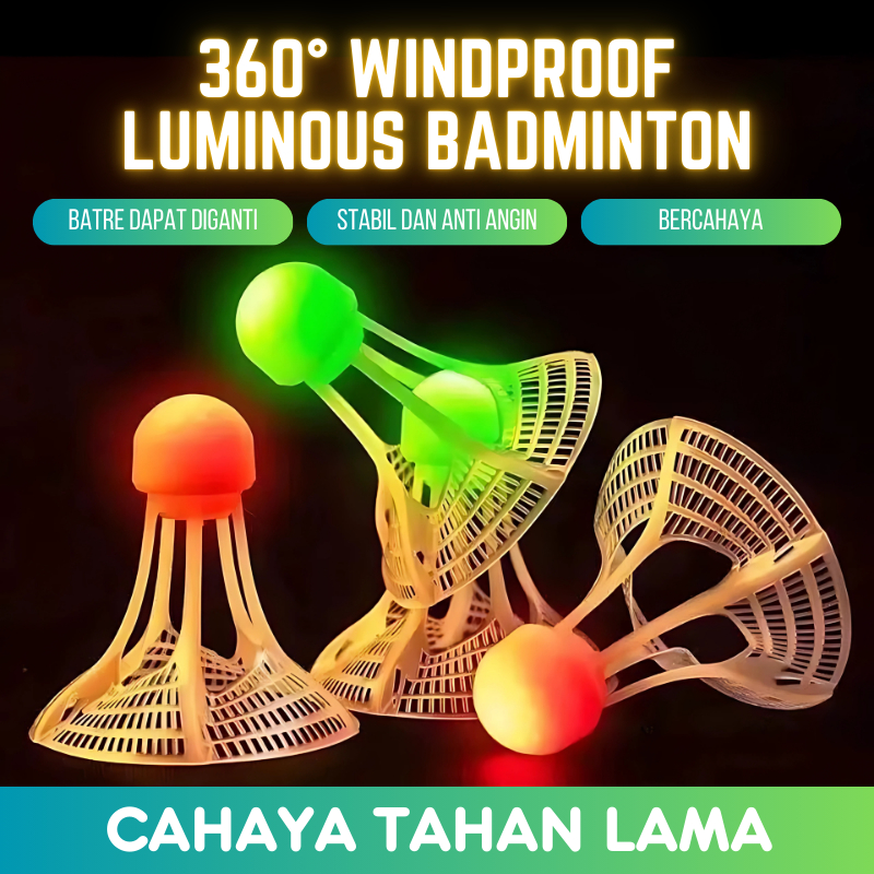 Jual LED Badminton Shuttlecock / Kok Bulutangkis Pakai Lampu LED GLOW ...