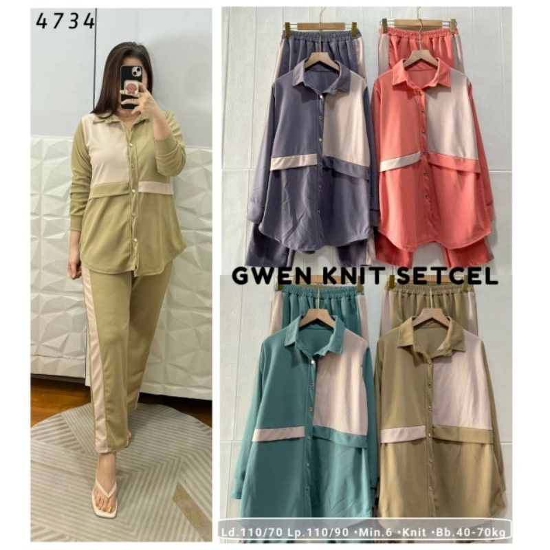 Jual GWEN KNIT SETCEL Ld.110 (Bb.40-70kg) | Shopee Indonesia
