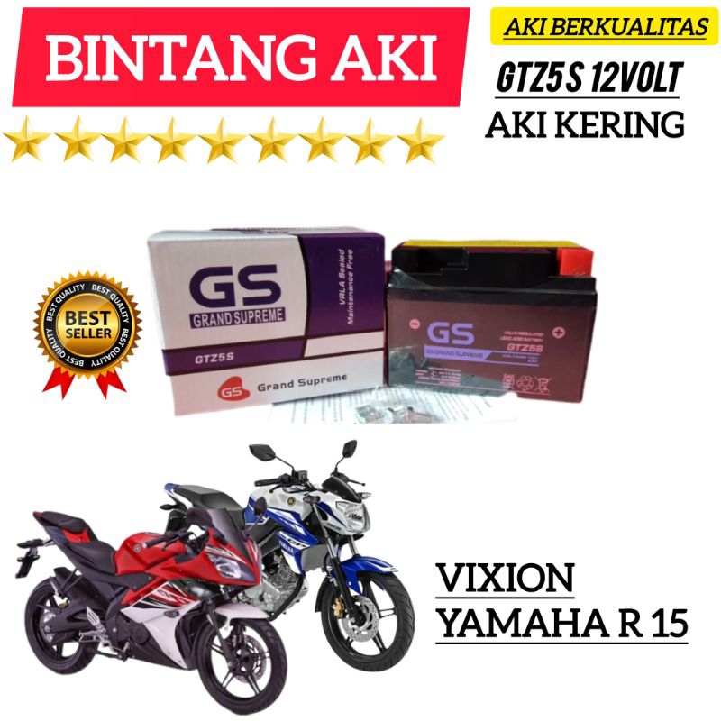 Jual Aki Motor R15 Aki motor Vixion Aki Motor GS Grand Supreme Aki ...