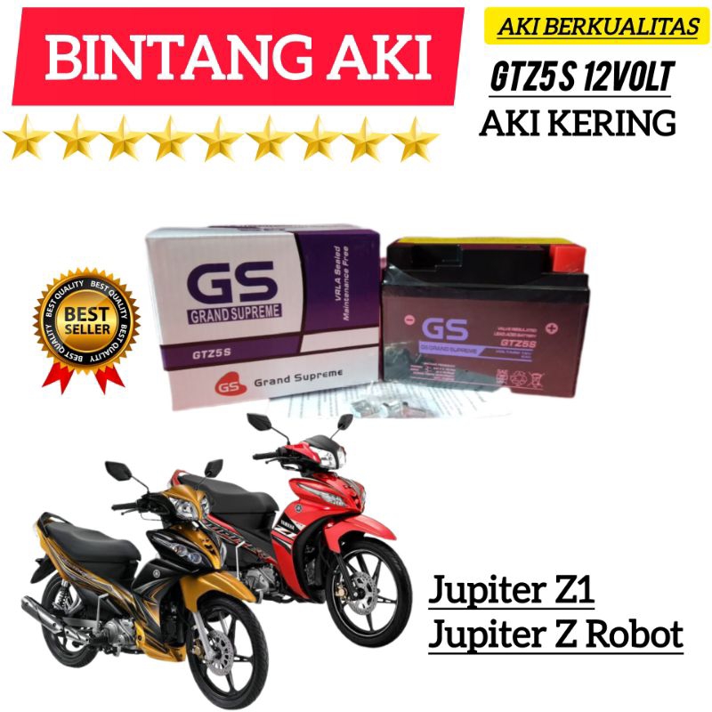 Jual Aki Motor Jupiter Z1 Aki Motor Jupiter Z Robot Aki Kering Accu ...