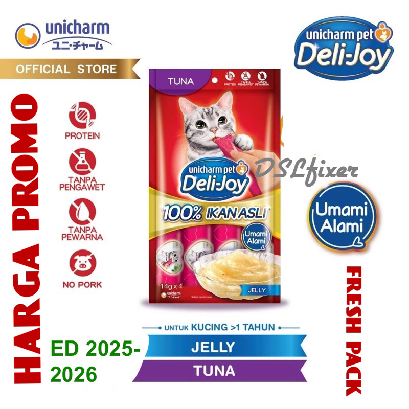 Jual Deli Joy Creamy Cat Treat - 1PACK Snack kucing enak camilan basah ...