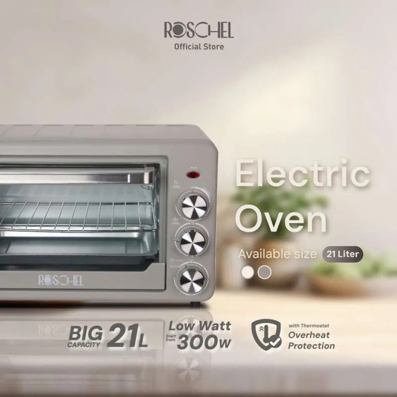 Jual ROSCHEL Electric Oven 21L Aesthetic / Oven Listrik Kapasitas Besar ...