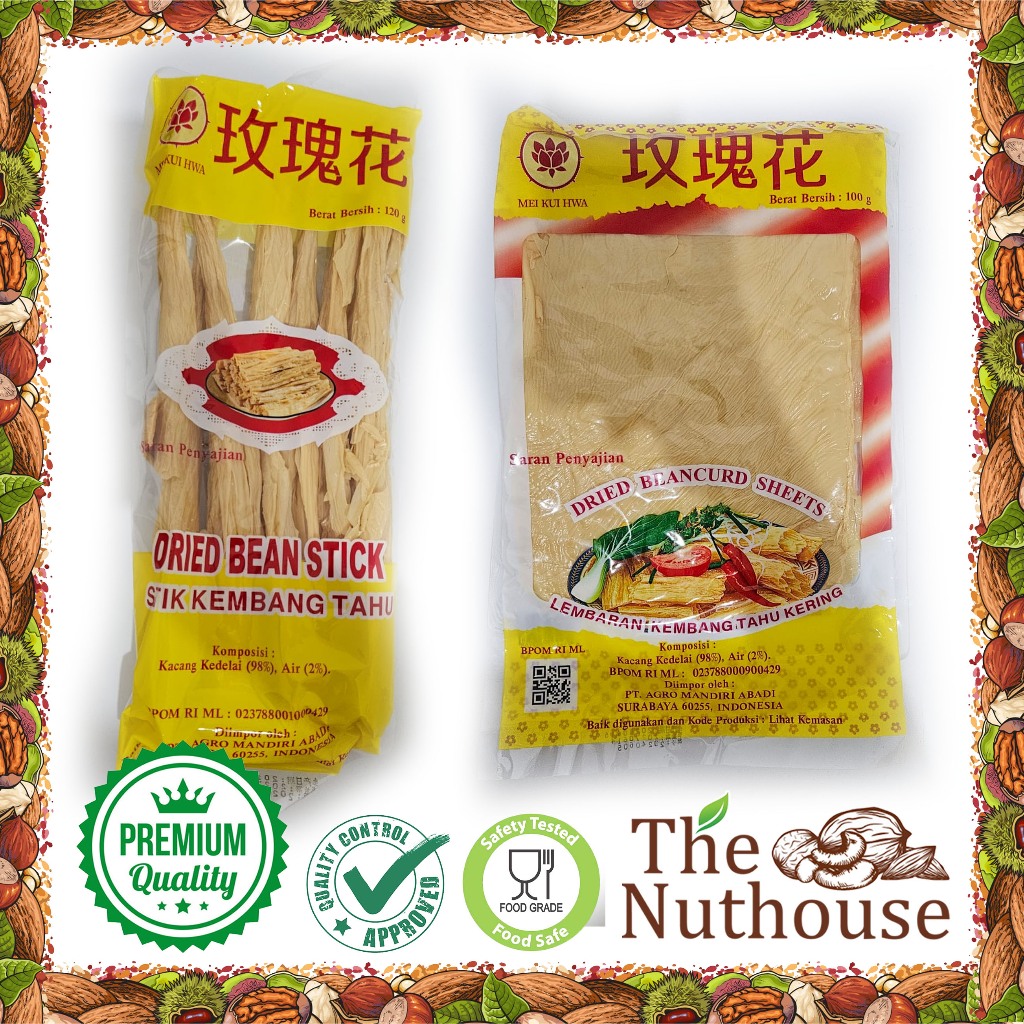 Jual Mei Kui Hwa Kembang Tahu Kulit Stik 120gr / Lembar 100gr [Dried ...