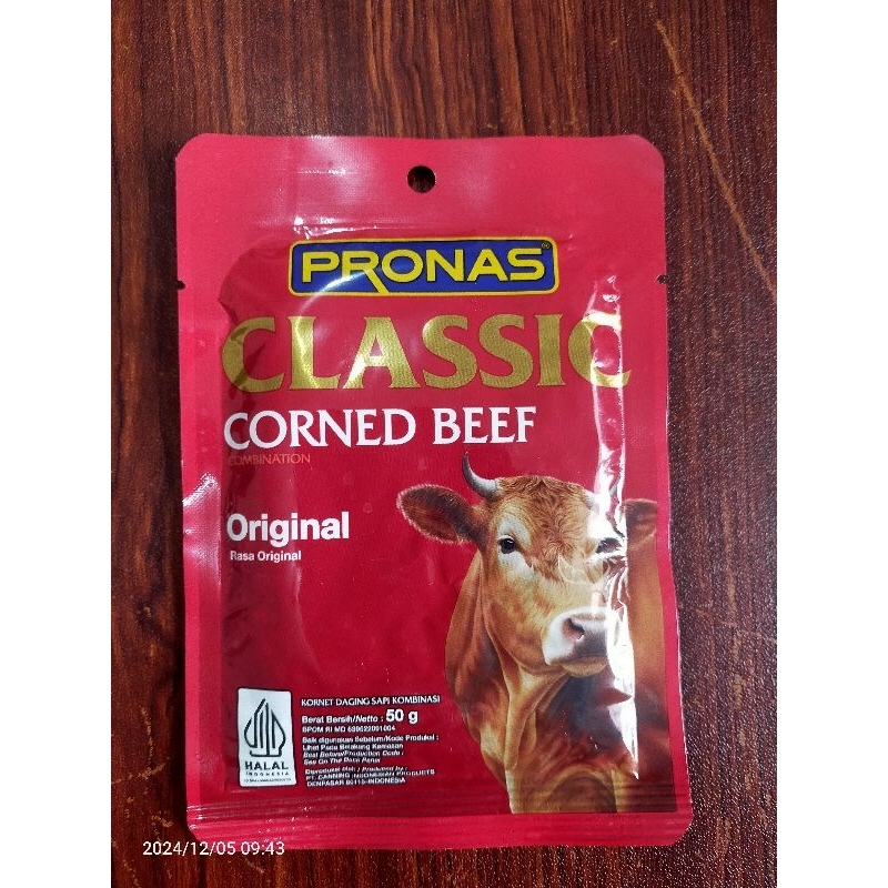 Jual PRONAS CLASSIC / KORNET DAGING SAPI 50 gr | Shopee Indonesia