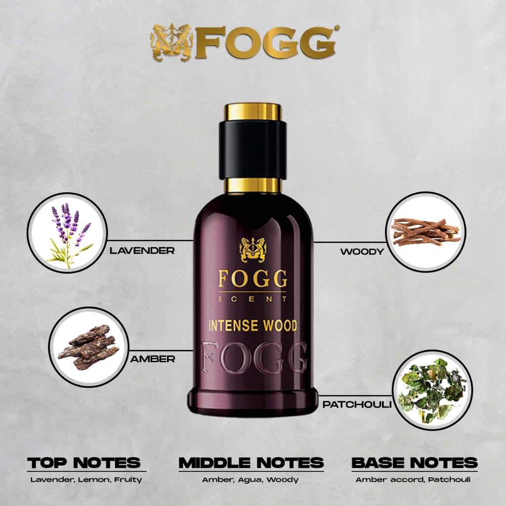 Jual Fogg Perfume Scent Premium Intense Wood 100ml Eau De Perfume ...