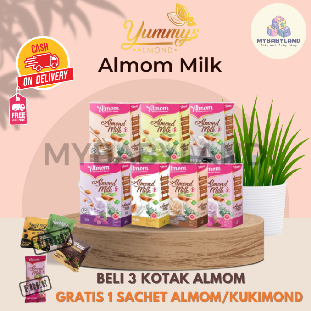 Jual ALMOM Susu Almond Milk Pelancar ASI / Asi Booster Yummys Bubuk ...