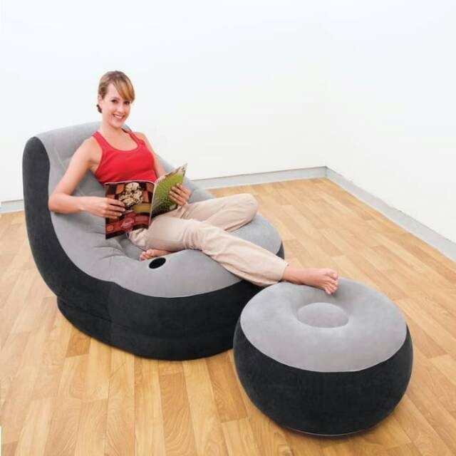 Jual Intex 68564 Inflatable Ultra Lounge with Ottoman / Sofa Angin ...
