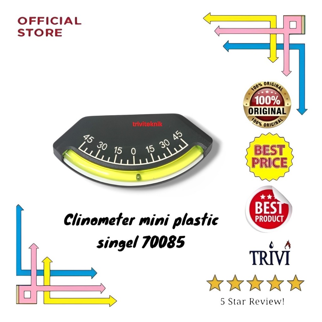 Jual Clinometer mini plastic single 70085 Clinometer Kayu Tebal ...