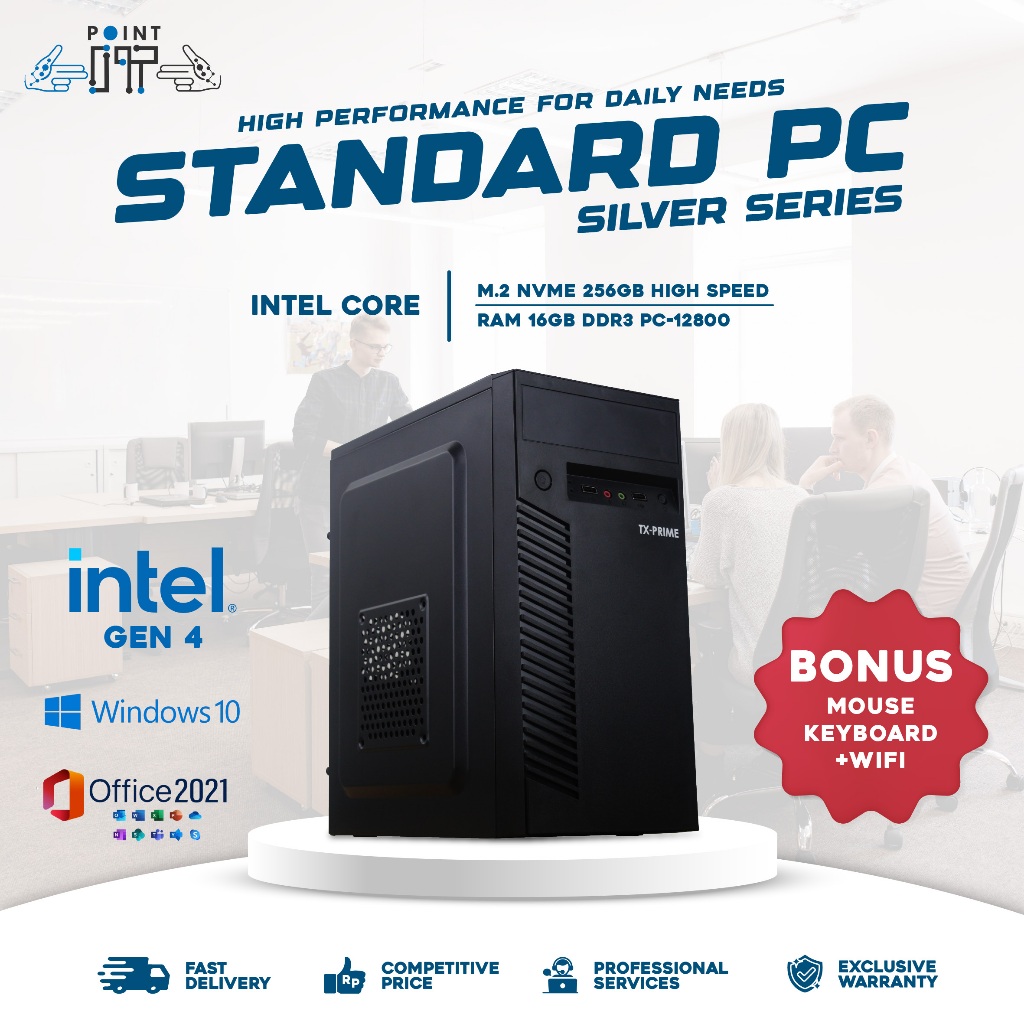 Jual PC / KOMPUTER Rakitan Gen 4 Office Intel Core i3 4130 | i5 4570 | i7 4770 / RAM 16GB / M2 ...