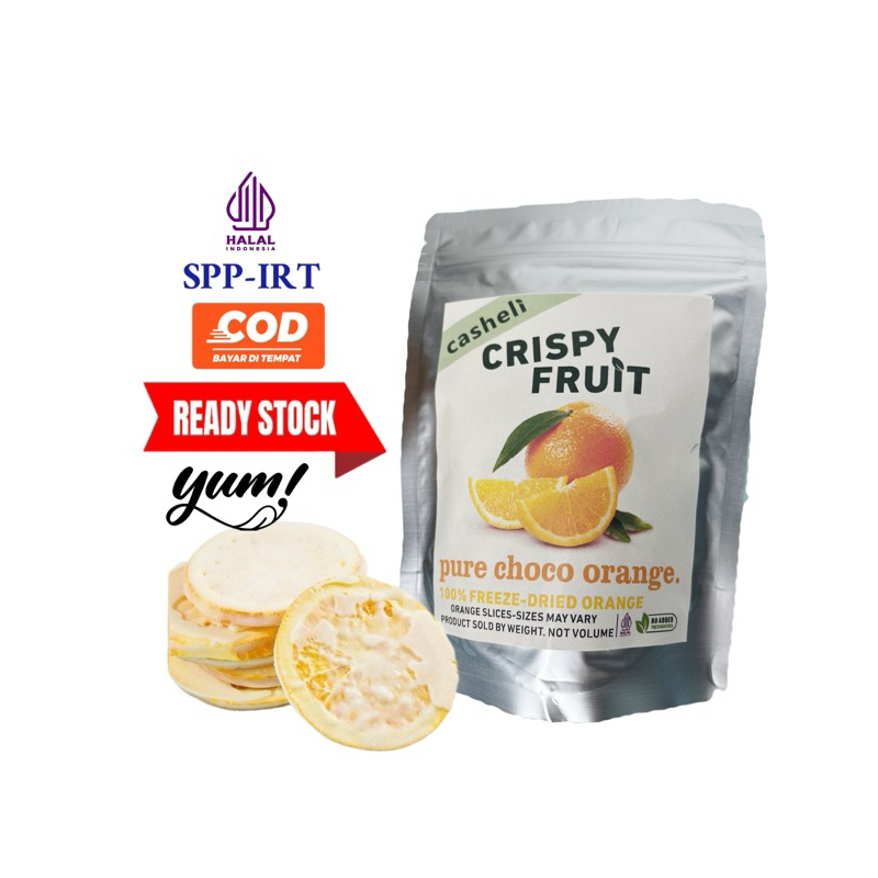 Jual casheli Crispy Orange 50g Freeze Dried Chocolate Coated Jeruk Snack | Shopee Indonesia