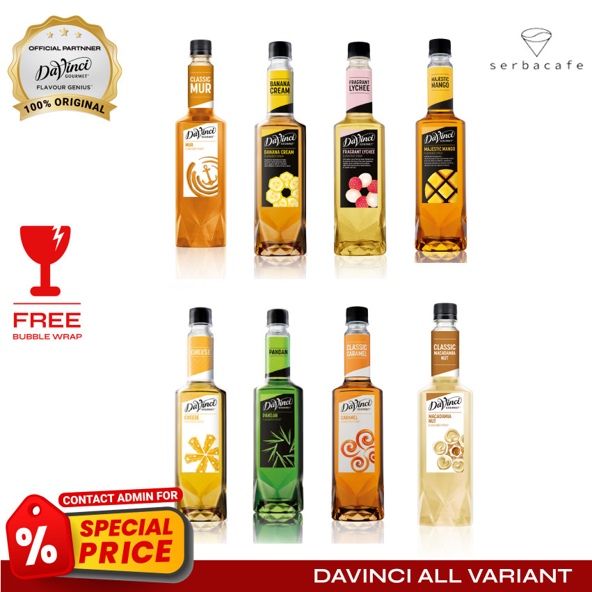 Jual Davinci Syrup All Flavour ORIGINAL (750 ml) | Shopee Indonesia
