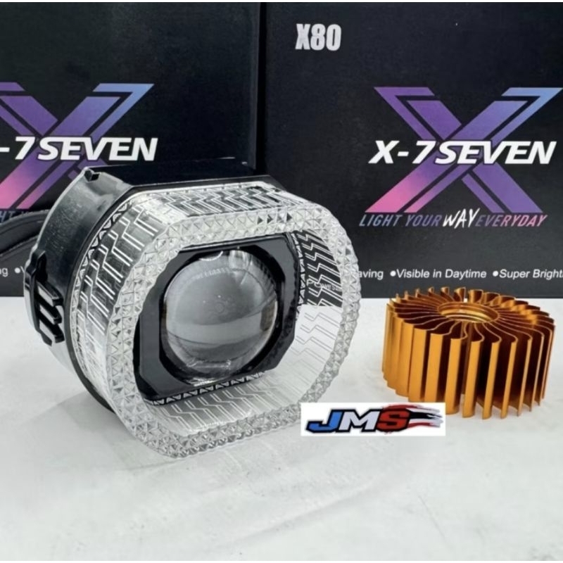 Jual BILED X-7SEVEN 2 INCH BILED MATRIX X1 PLUS SHOURD AKRILIK RGB 5D ...