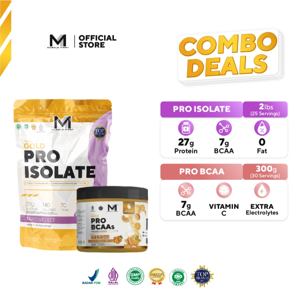 Jual [BUNDLE] MUSCLE FIRST Pro Isolate 2lbs + Pro BCAA 300gr | Shopee ...