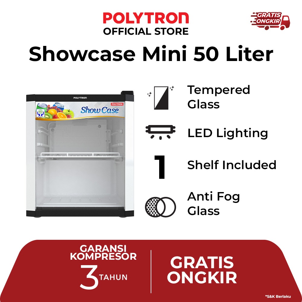 Jual POLYTRON Showcase Mini 50 Liter SCH 51 | Shopee Indonesia