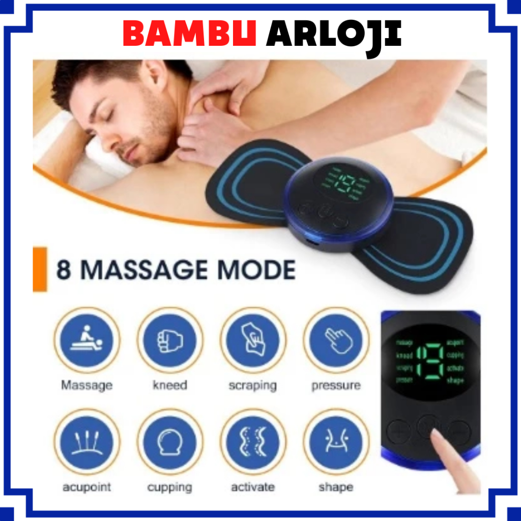 Jual BAJ Alat Pijat Terapi Mini Pad EMS Rechargeable Pemijat Pinggang ...