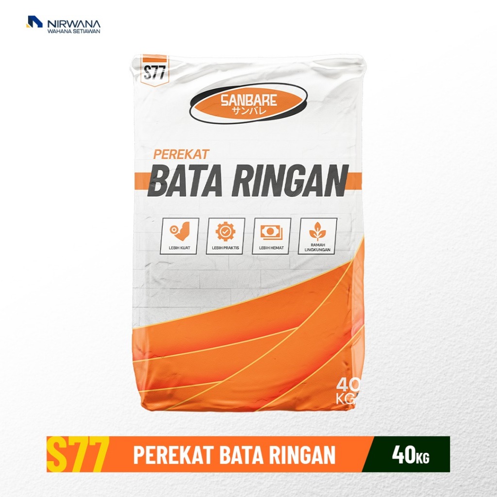 Jual Semen Instan | Perekat Bata Ringan | Lem Hebel | Sanbare S77 40 Kg ...
