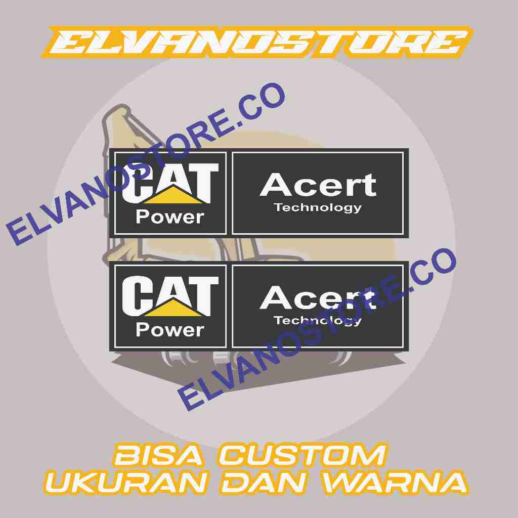 Jual DECAL STICKER PART ALAT BERAT EXCAVATOR CATERPILLAR POWER ACERT ...