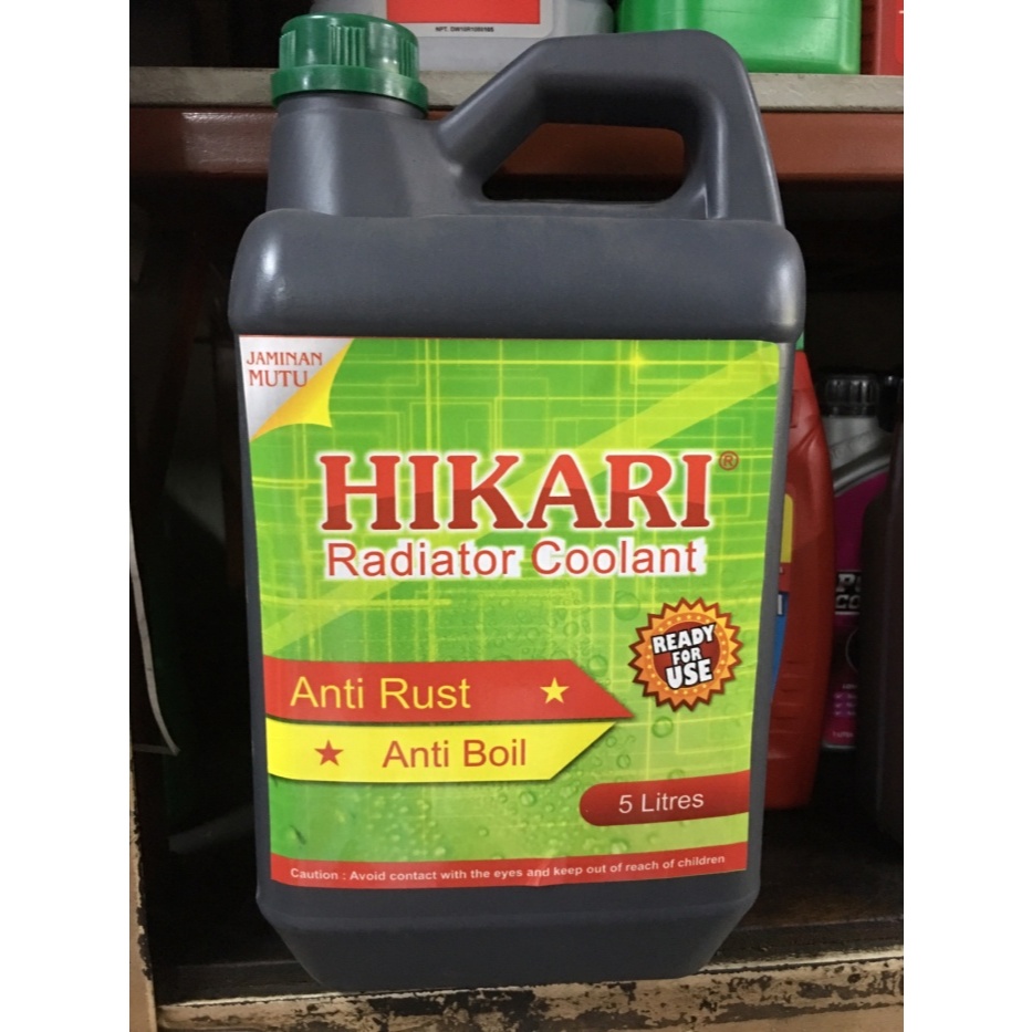 Jual Air Radiator Coolant HIKARI 5 Liter Motor Mobil | Shopee Indonesia