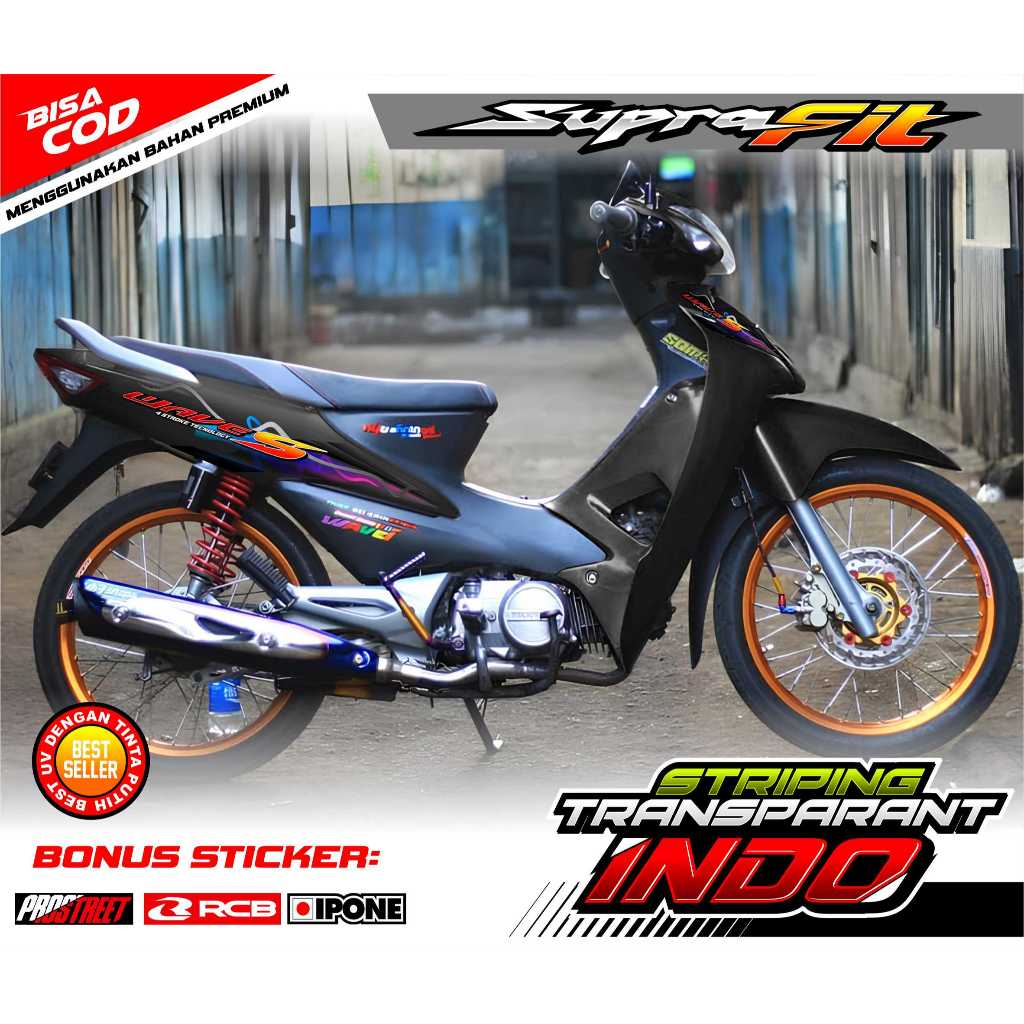 Jual STRIPING VARIASI HONDA SUPRA FIT / STIKER LIST VARIASI MOTOR SUPRA ...