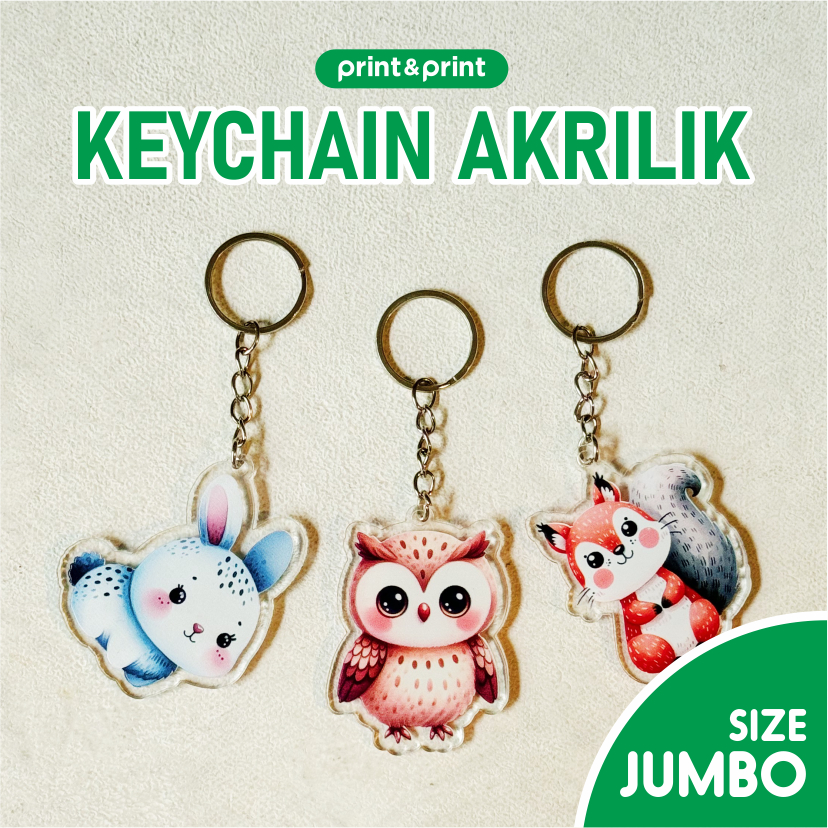 Jual Keychain Gantungan Kunci UV PRINT 3mm Custom Ukuran Besar Jumbo ...