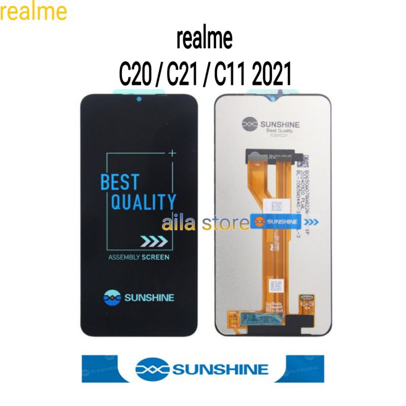 Jual Sunshine Assemla Layar Ponsel C20/C21/ C11 2021 LCD TOUCHSCREEN FULL SET | Shopee Indonesia