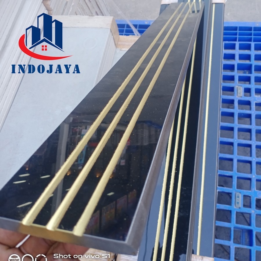 Jual granit list plint 10x60 keramik list dinding ukuran custom hitam ...