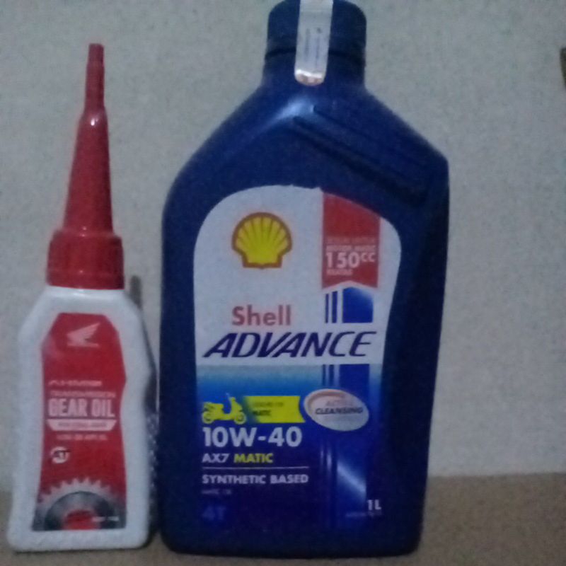 Jual Paket OLI Shell Ax7 matic 1 liter & OLI gear Honda | Shopee Indonesia