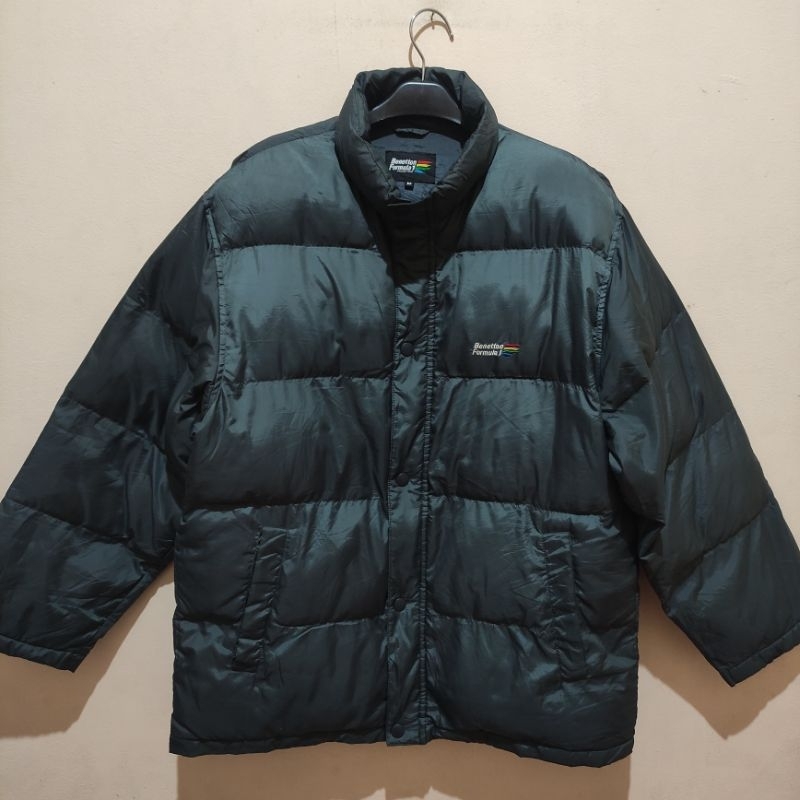 Jual Benetton formula 1 racing puffer jacket | Shopee Indonesia