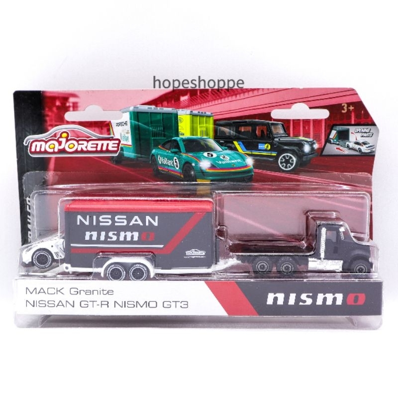 Jual Majorette Trailer Race Mack Granite + Nissan GTR Nismo GT3 ...