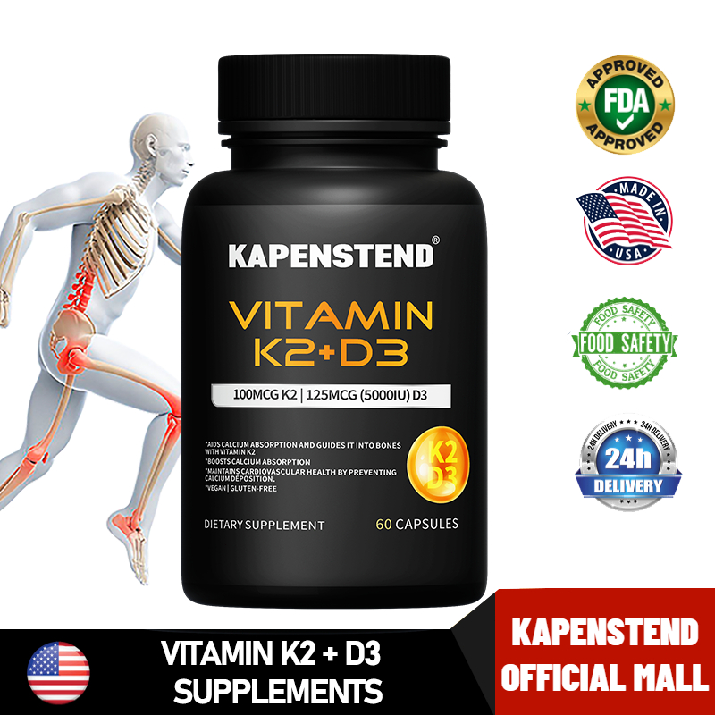 Jual KAPENSTEND Kapsul Vitamin K2 + D3, Kesehatan Otot dan Kekebalan ...