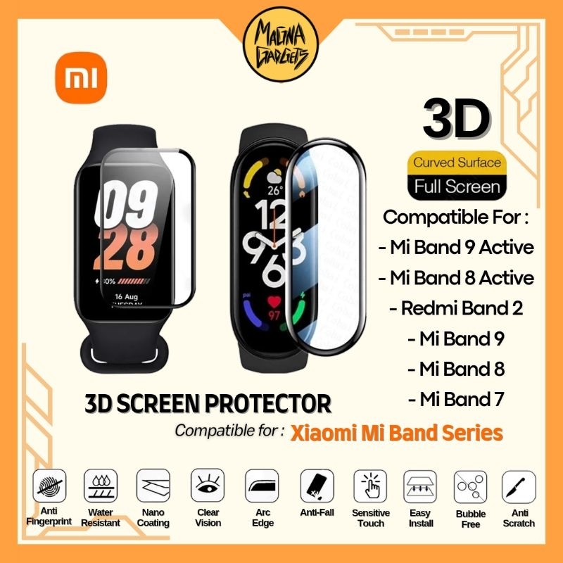 Jual Anti Gores Mi Band 7 8 9 10 Mi Smartband 9 Active / 8 Active / 8 Pro / 9 Pro Pelindung ...