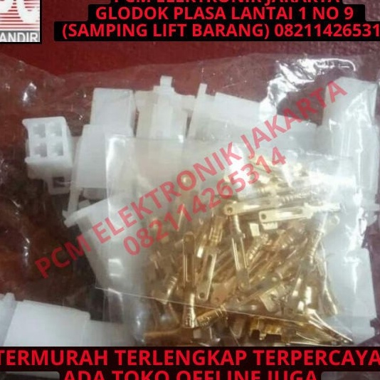 Jual Socket Kabel 4 Pin Kecil SetSkun soket motor mobil sambungan bagus ...