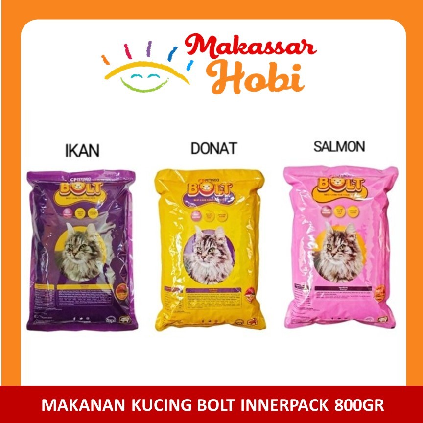 Jual Makanan Kucing BOLT Cat Food Repack 1kg 1 Kg Tuna Kibble Ikan ...