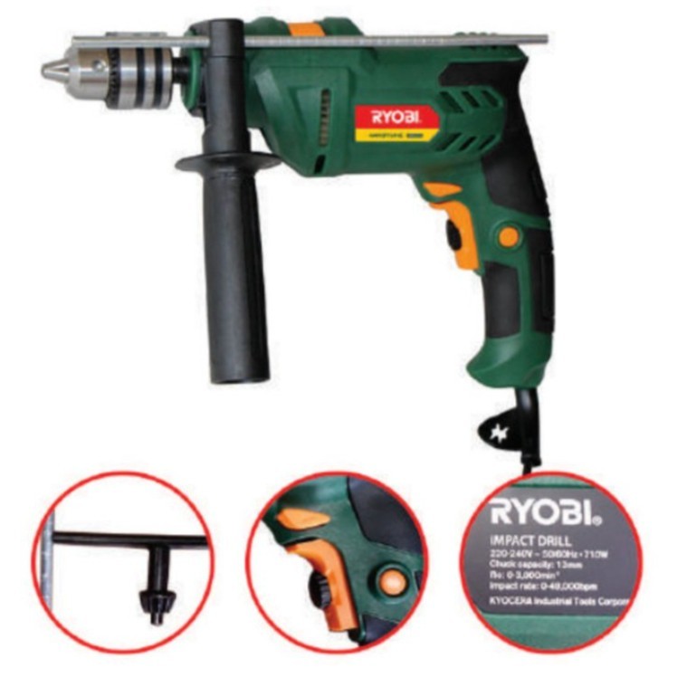 Jual (Khusus BATAM) Ryobi HID-710 Impact Drill (RYOB 024) | Mesin Bor ...