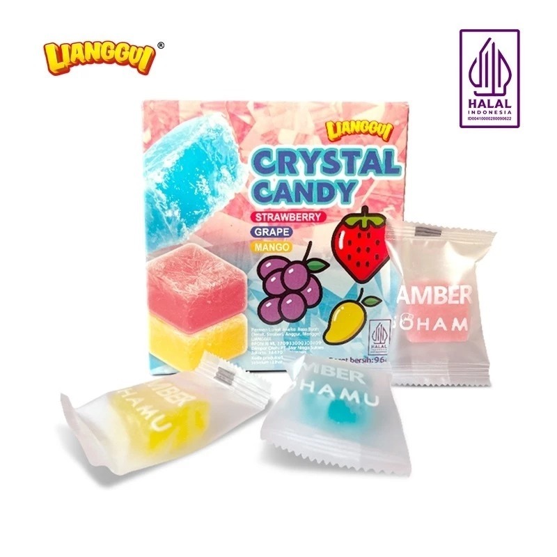 Jual [Halal] Permen jelly Crystal Candy Lianggui lunak aneka rasa buah ...