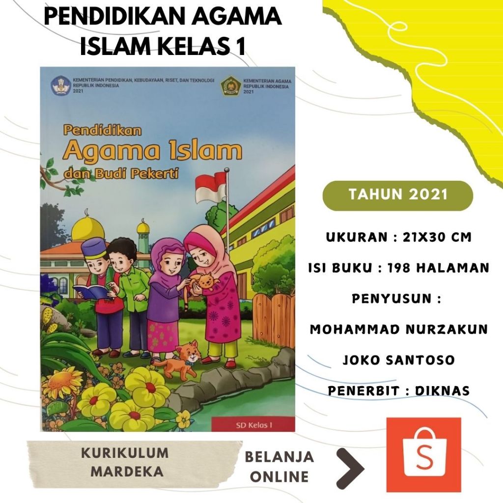 Jual Pendidikan Agama Islam dan Budi Pekerti Buku Siswa untuk SD Kelas 1 - KURIKULUM MERDEKA ...