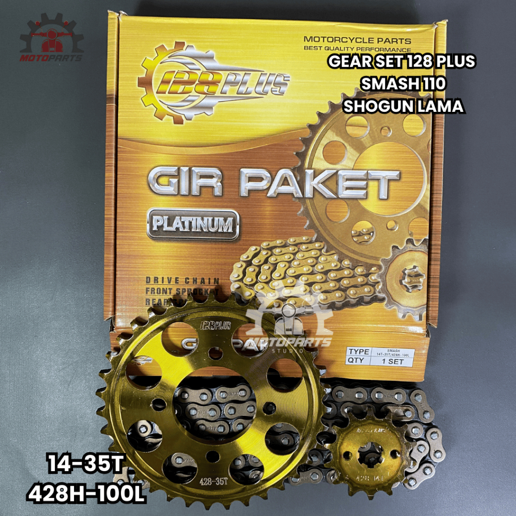 Jual GEAR GIR SET GIR PAKET SMASH 110 LAMA SHOGUN 110 LAMA 14 35T 428H | Shopee Indonesia