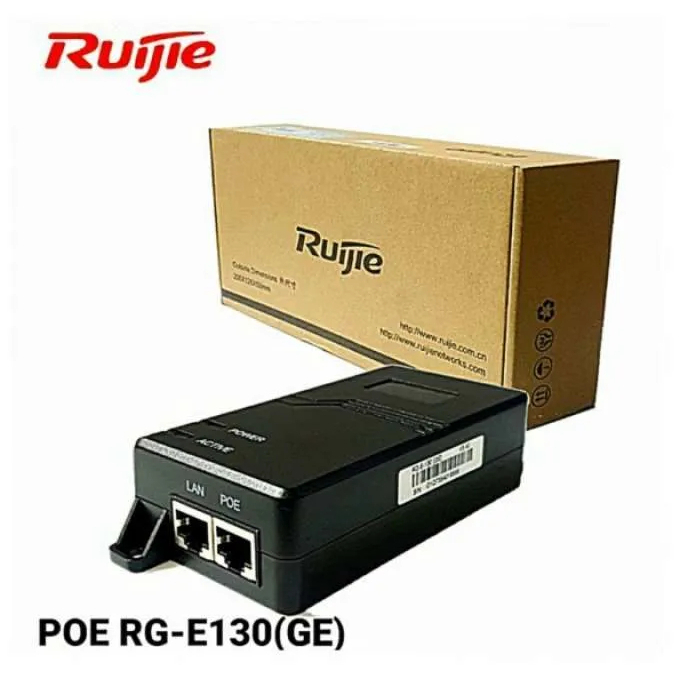 Jual Ruijie RG-E-130(GE) Gigabit PoE Injector - PoE adapter RG-E-130GE / E130 GE | Shopee Indonesia