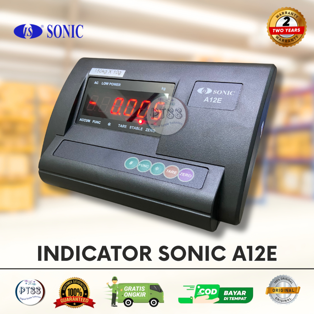 Jual Indicator Timbangan Digital SONIC A12E Display Timbangan A12E / Indikator Timbangan Digital ...