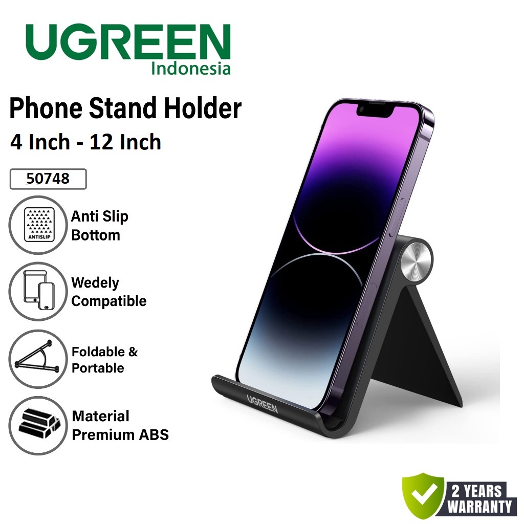 Jual UGREEN 50748 Stand Phone Holder Adjustable 4"- 12" Inch Handphone ...