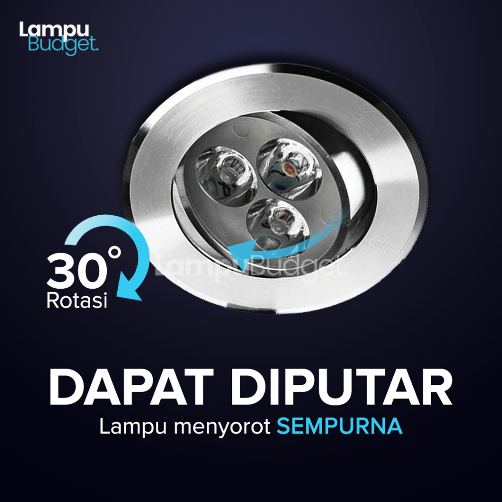 Jual 【COD】Lampu Downlight LED Spot Sorot Plafon 3W 3 Watt 5 Watt 3 Mata LED | Shopee Indonesia