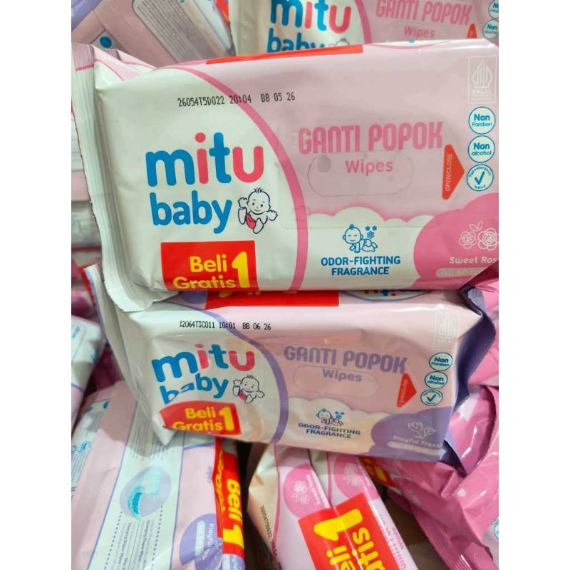 Jual Mitu baby tisu Basah Lagi Murah 3 pcs Mitu tissu basah (PROMO ...