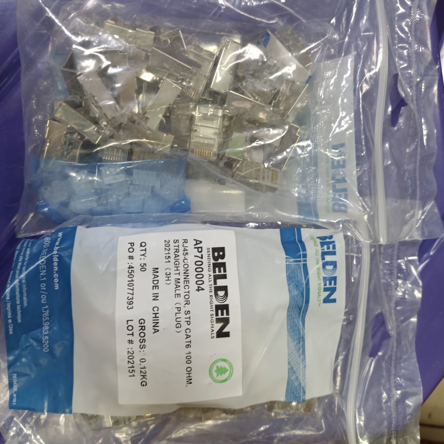 Jual Belden Konektor RJ45 STP Cat6 Besi 700004 | Shopee Indonesia