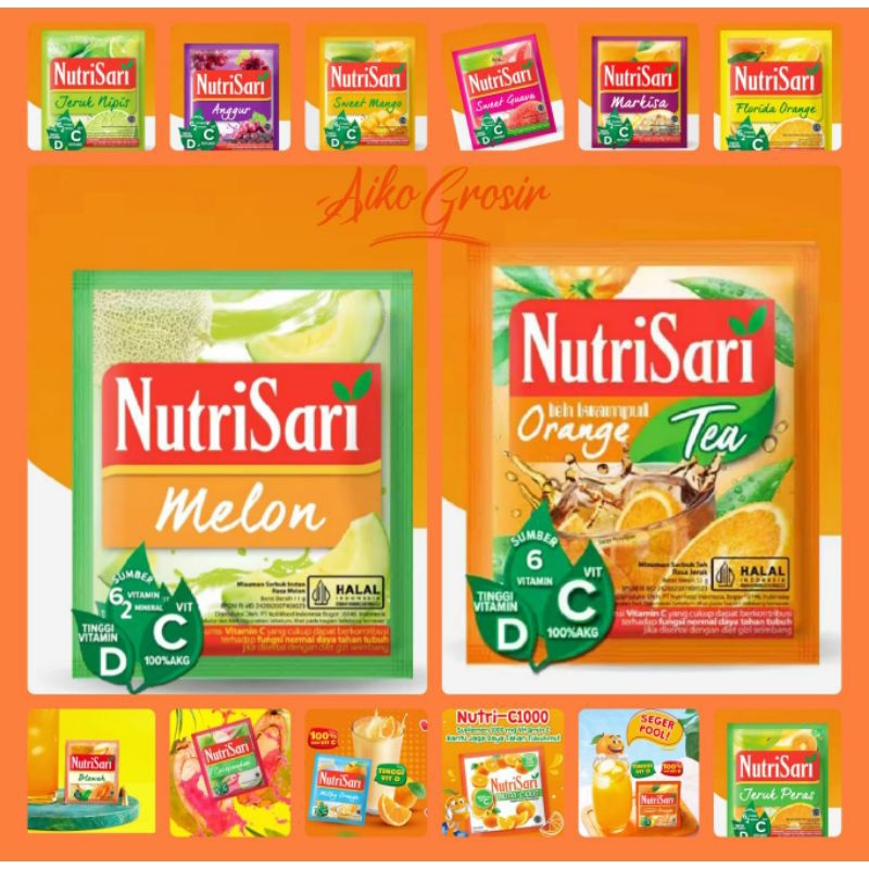 Jual NUTRISARI 1 PACK ISI 40 SACHETS | Shopee Indonesia