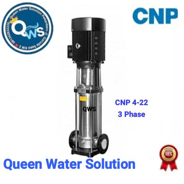 Jual Pompa Air Vertical Multistage CNP CDLF 4-22 4kw 5,5hp 380V 3Phase 50hz | Shopee Indonesia